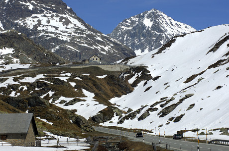 Ascent Julier Pass Julier Hospiz Graubuenden Editorial Stock Photo ...