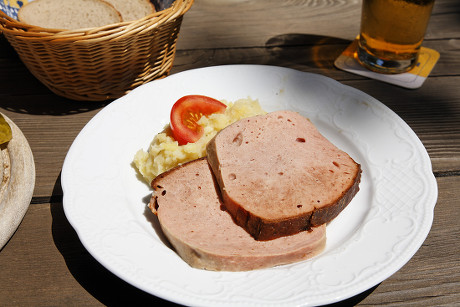 Leberkaese Meatloaf Upper Bavaria Germany Editorial Stock Photo - Stock ...
