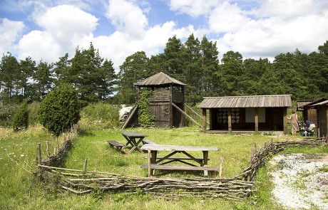 Viking Village Vikingabyn Near Tofta Gotland Editorial Stock Photo ...