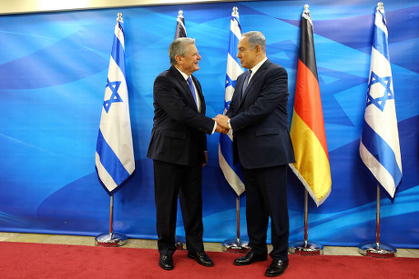 Joachim Gauck Shakes Hands Benjamin Netanyahu Editorial Stock Photo ...