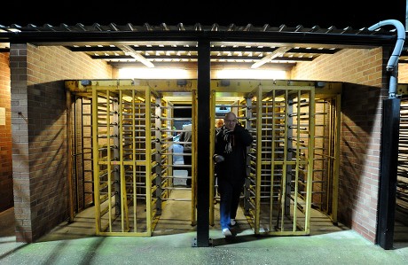 Fans Arrive Through Turnstiles Emirates Fa Editorial Stock Photo ...