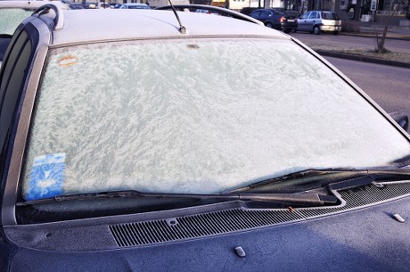 Icy Windscreen Editorial Stock Photo - Stock Image | Shutterstock