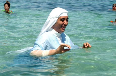 Nuns Swimming Sea Guardalavaca Eastern Cuba Editorial Stock Photo - Stock Image | Shutterstock