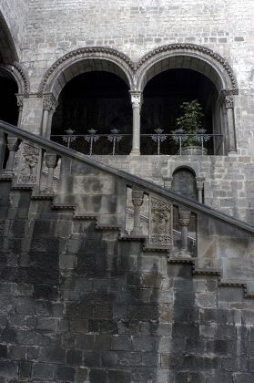 Gothic Hospital De La Creu Started Editorial Stock Photo - Stock Image ...