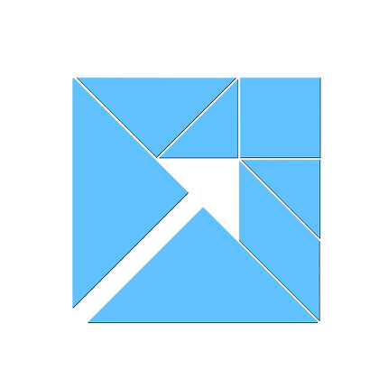 Arrow Made Tangram Pieces Editorial Stock Photo - Stock Image ...