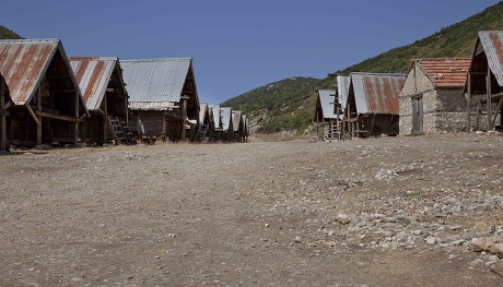 Wooden Grain Storehouses Ambars Bezirgan Turkey Editorial Stock Photo ...