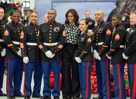 Michelle Obama Poses Picture Marine Corps Editorial Stock Photo - Stock ...