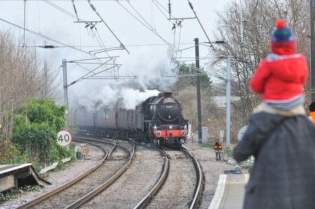 Steam Train Running Between Southend Salisbury Editorial Stock Photo ...