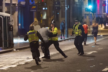 Man Runs Police Before Being Put Editorial Stock Photo - Stock Image ...