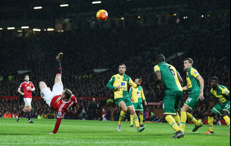 Wayne Rooney Attempts Overhead Kick During Editorial Stock Photo ...