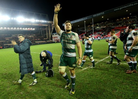 Leicesters Ed Slater Celebrates After Game Editorial Stock Photo ...