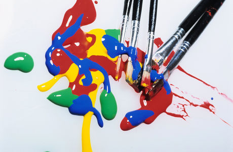 Poster Paints Brushes Editorial Stock Photo - Stock Image | Shutterstock