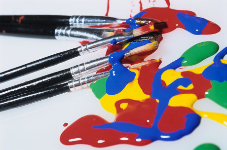 Poster Paints Brushes Editorial Stock Photo - Stock Image | Shutterstock