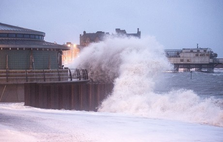 10 Storm Eva strikes Aberystwyth, Wales, Britain - 24 Dec 2015 Stock ...