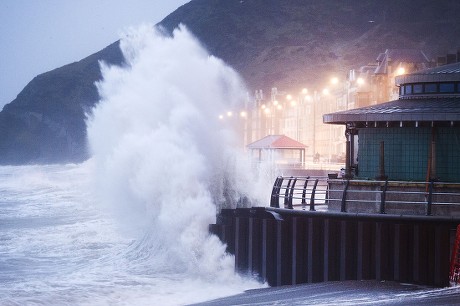 10 Storm Eva strikes Aberystwyth, Wales, Britain - 24 Dec 2015 Stock ...