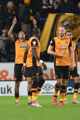 Hull City Striker Abel Hernandez Celebrates Editorial Stock Photo ...