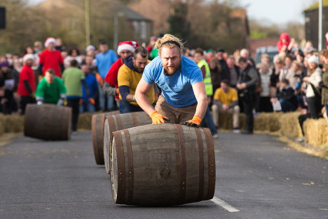 Competitors Trying Control Their Barrel Annual Editorial Stock Photo ...