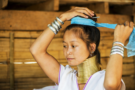 Model Released Young Kayan Hill Tribe Editorial Stock Photo - Stock ...