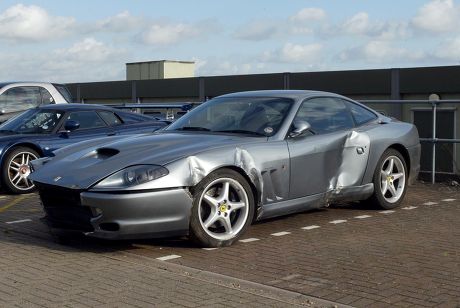 Chris Evans Crashed Ferrari 550 Maranello Editorial Stock Photo - Stock ...