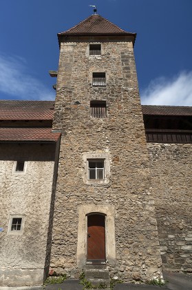 Medieval Defence Tower Town Wall Amberg Editorial Stock Photo - Stock ...