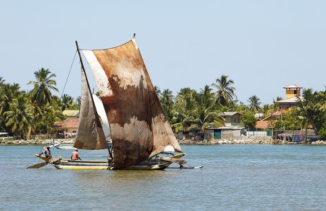 Oruwa Traditional Fishing Boat On Water Editorial Stock Photo - Stock ...