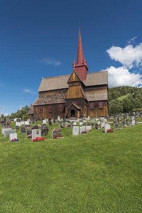 Stave Church Stavkyrkje Ringebu Gudbrandsdalen Oppland Editorial Stock ...