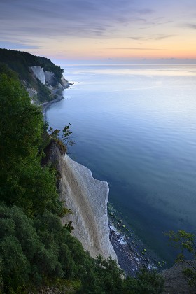Chalk Cliffs Sunrise Jasmund National Park Editorial Stock Photo ...