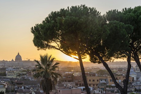 View Hill Pincio City Rome Lazio Editorial Stock Photo - Stock Image ...