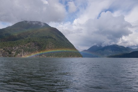 Rainbow Orford River Bute Inlet Vancouver Editorial Stock Photo - Stock ...