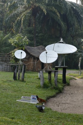 Satellite Dishes Battery Solar Panels Matambasolo Editorial Stock Photo ...