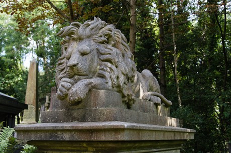 Stone Lion Tombstone Tomb George Wombwell Editorial Stock Photo - Stock ...