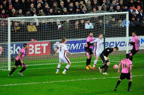 Northampton Town Goalkeeper Adam Smith Spills Editorial Stock Photo ...