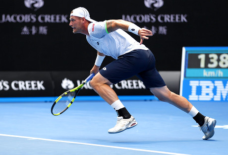 Sam Groth Australia Action Australian Open Editorial Stock Photo ...