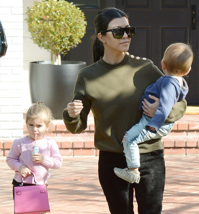 Kourtney Kardashian Reign Disick Penelope Disick Editorial Stock Photo ...