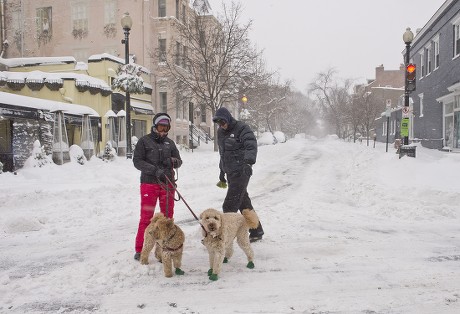 Georgetown Residents Washington Dc During Snow Editorial Stock Photo ...