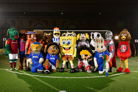 Spongebob Squarepants Team Mascots Football League Editorial Stock ...