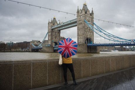 People Brave Wet Windy Weather Near Editorial Stock Photo - Stock Image ...