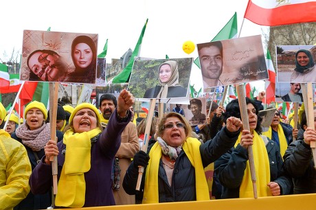 __COUNT__ Anti Hassan Rouhani protest, Paris, France - 28 Jan 2016 ...