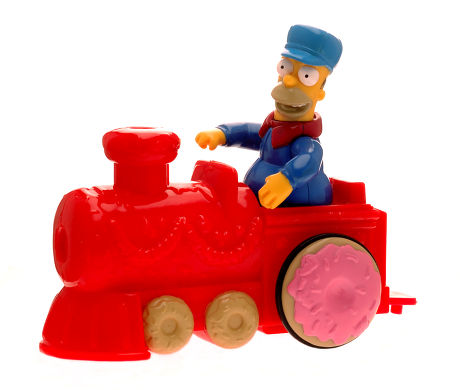 Homer Simpson Train Toy Editorial Stock Photo - Stock Image | Shutterstock