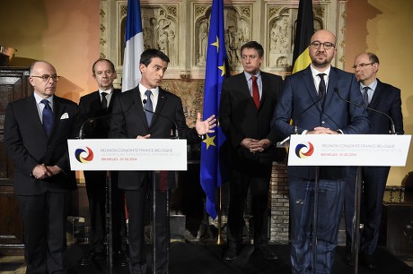 Charles Michel Manuel Valls Jan Jambon Editorial Stock Photo - Stock ...