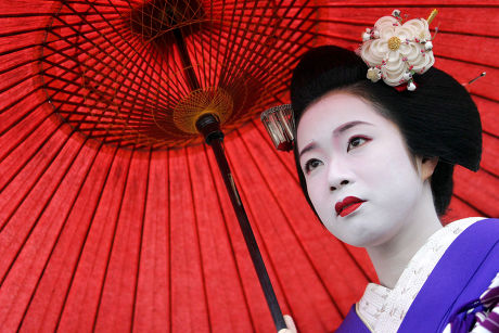 Maiko Girl Apprentice Geisha Kyoto Japan Editorial Stock Photo - Stock ...