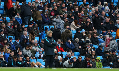 Manchester City Manager Manuel Pellegrini Waves Editorial Stock Photo ...
