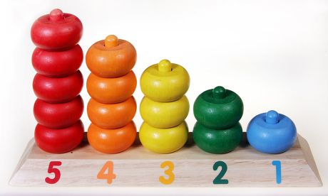 Childrens Wooden Number Counter Toy Editorial Stock Photo - Stock Image ...