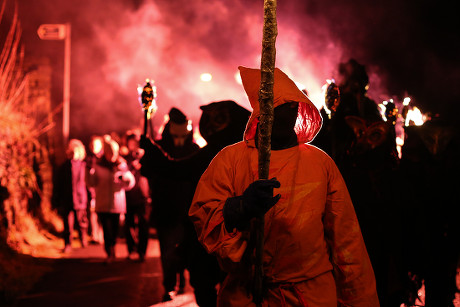 Imbolc Fire Festival Procession Makes Way Editorial Stock Photo - Stock ...
