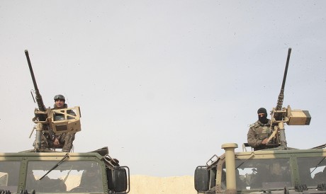 Tunisian Soldiers Stand Front Trench Dug Editorial Stock Photo - Stock ...