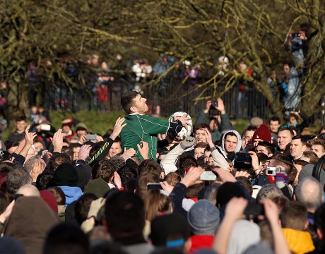 Ball Paraded Through Crowd Before Game Editorial Stock Photo - Stock ...