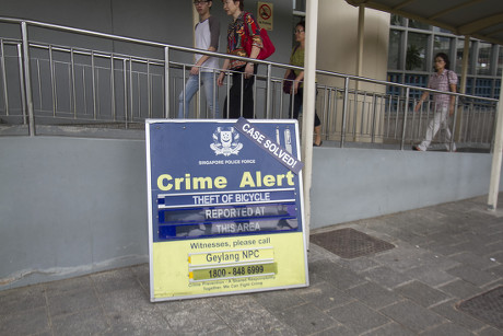 Singapore Police Issue Crime Alert After Editorial Stock Photo - Stock ...