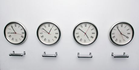 Row Clocks Showing World Time Zones Editorial Stock Photo - Stock Image ...