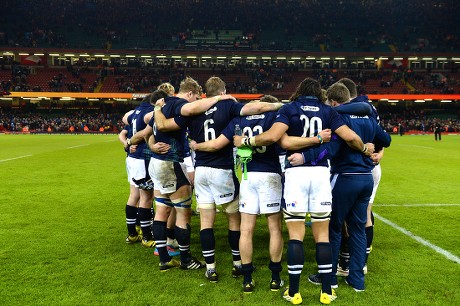 Scotland Players Huddle End Game Editorial Stock Photo - Stock Image ...
