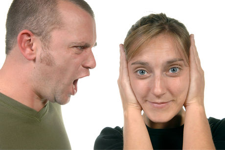 Model Released Angry Man Mocking Woman Editorial Stock Photo - Stock ...